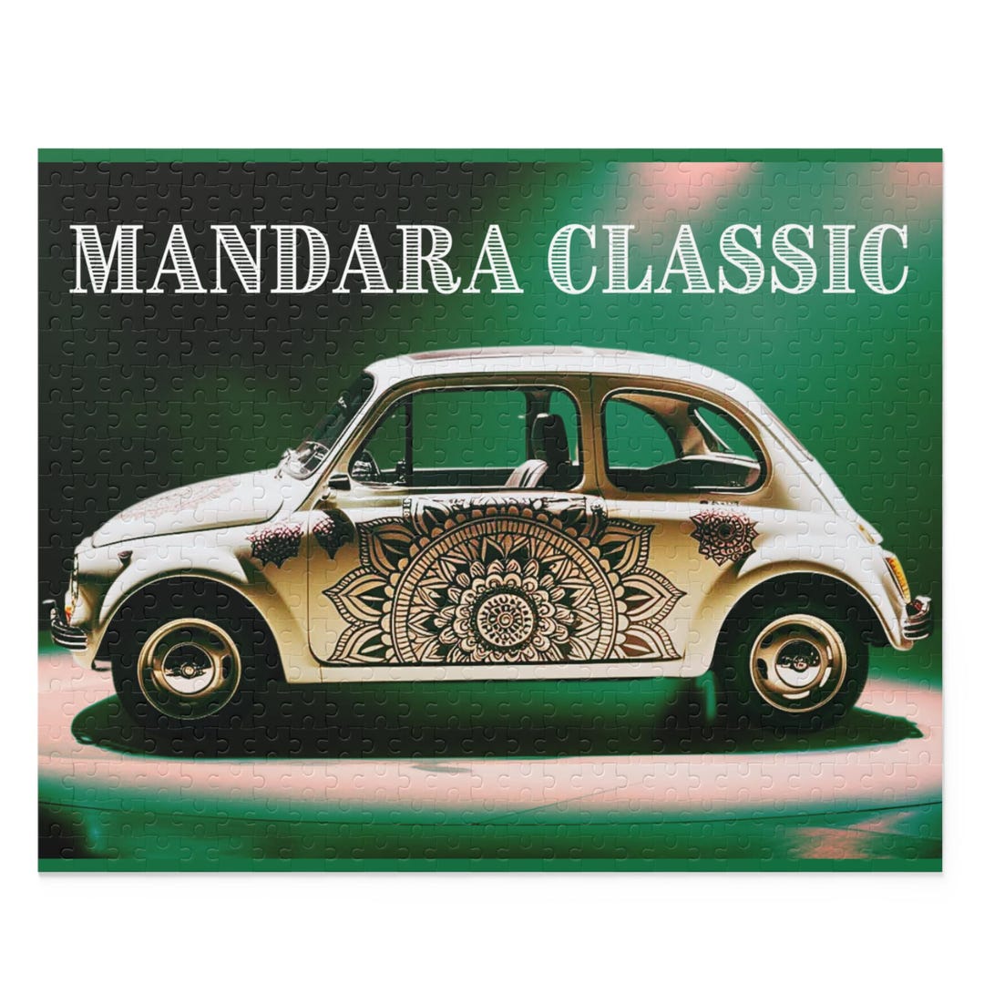 Mandala Puzzle Classic Vintage Green, 120 252 500 Piece Jigsaw Game ...