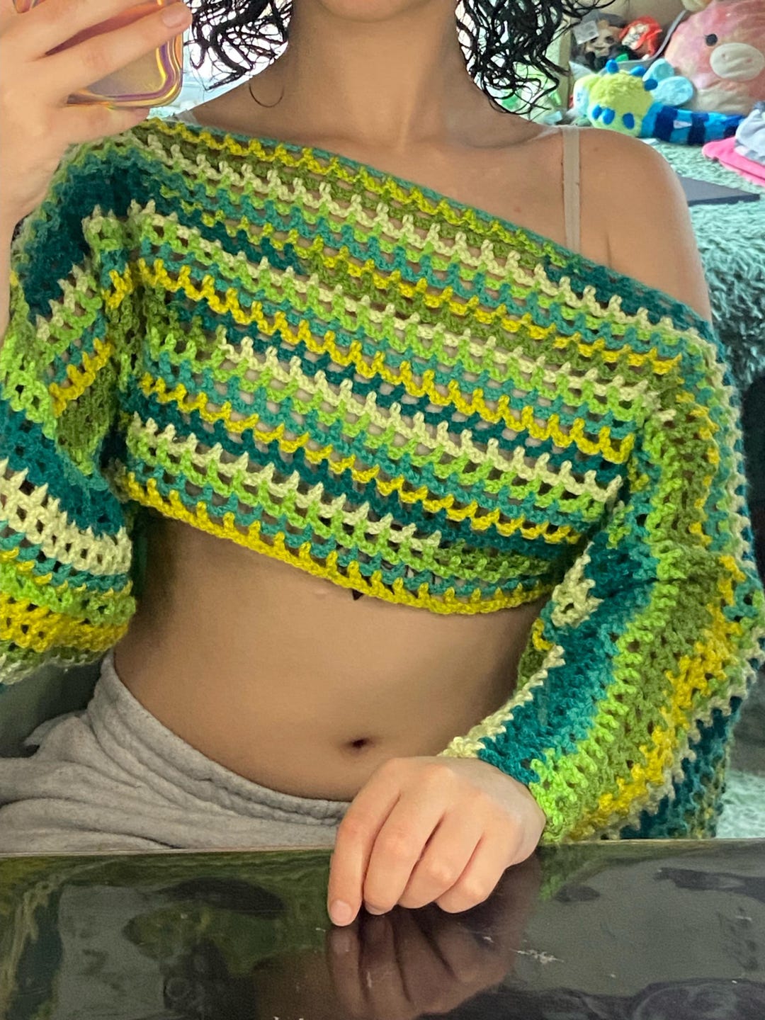 Mesh Crop Top - Etsy