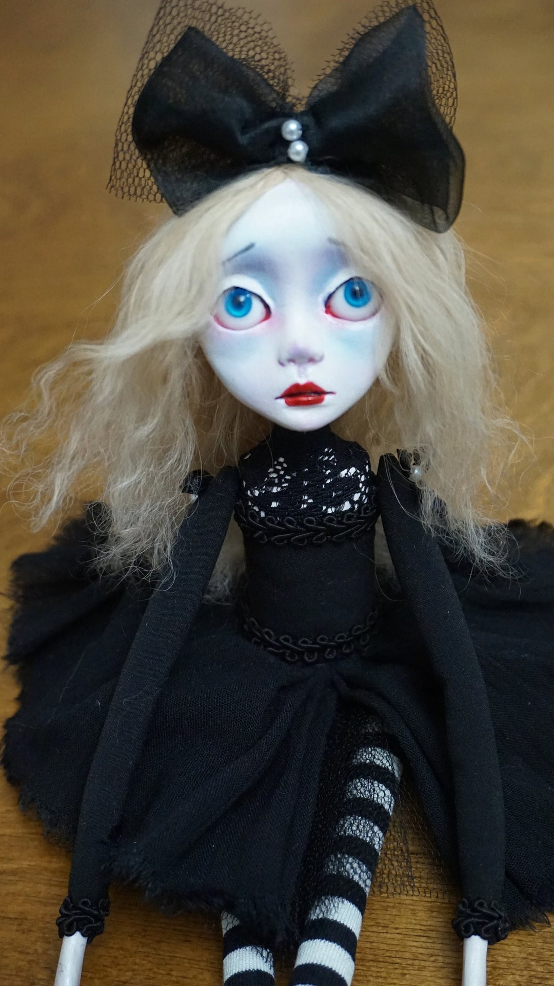 Goth Creepy Handmade Figurative Sculpture Unique Dark Gothic Sad ...