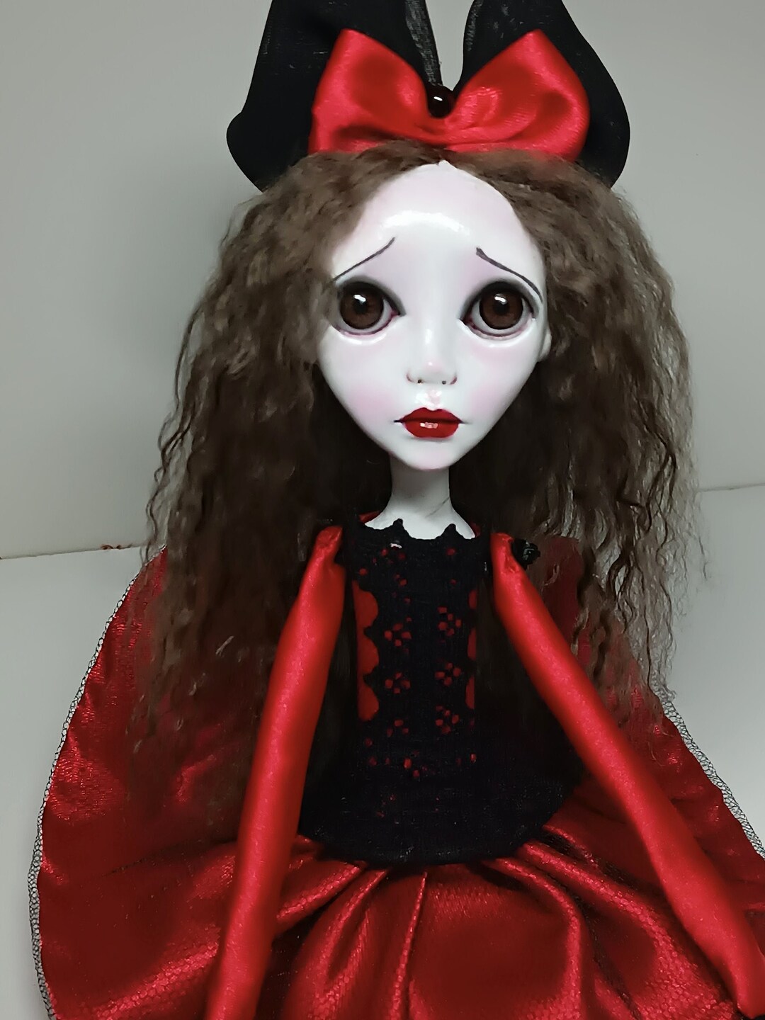 Goth Creepy Handmade Figurative Sculpture Unique Dark Gothic Sad ...