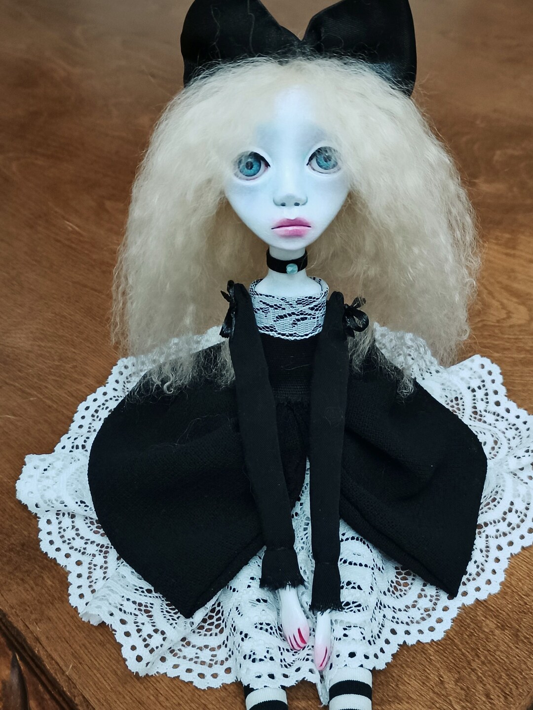 Collectible Goth Cute Handmade Figurative Sculpture Unique Dark Gothic ...