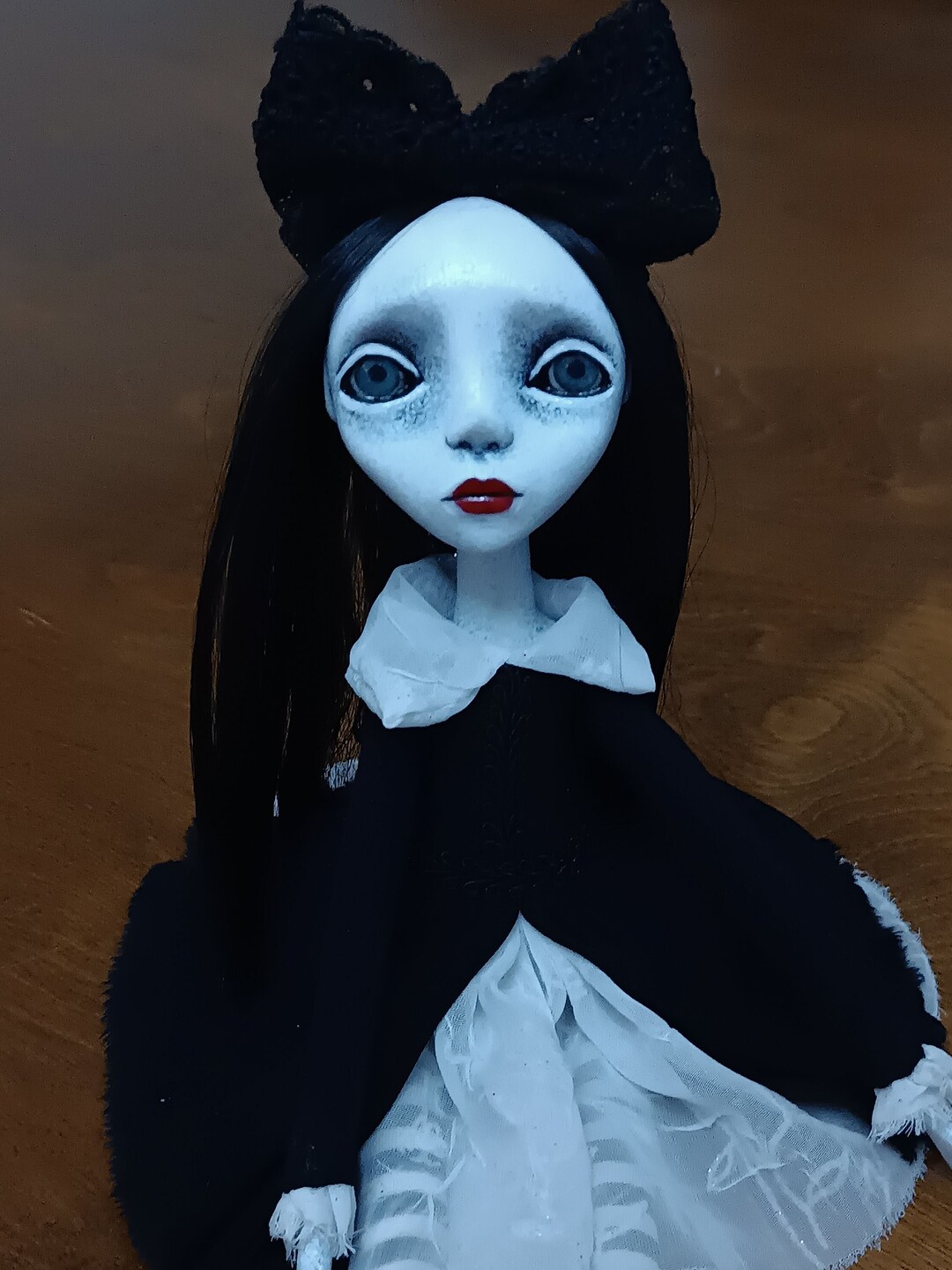 Collectible Goth Cute Handmade Figurative Sculpture Unique Dark Gothic ...