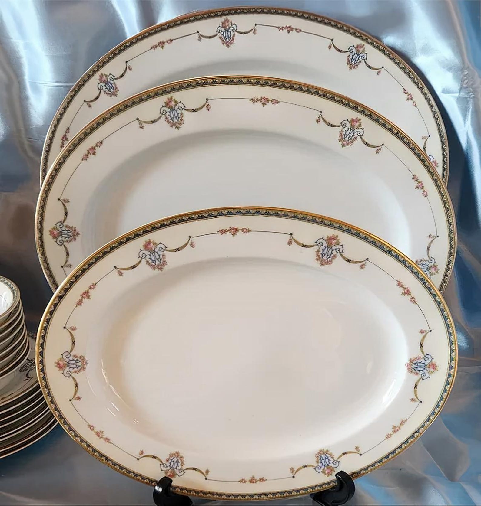 Rare, Antique Noritake Laureate Dinnerware. US Design Pat #61235. 8 ...