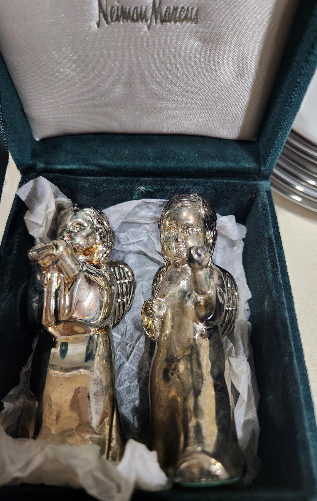 Godinger Neiman Marcus Silver Plate Musical Angels Salt & Pepper ...