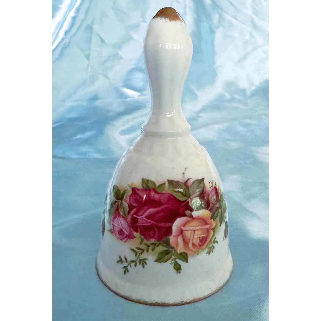 Royal Albert Old Country Roses Dinner Bell. Made in England - Etsy