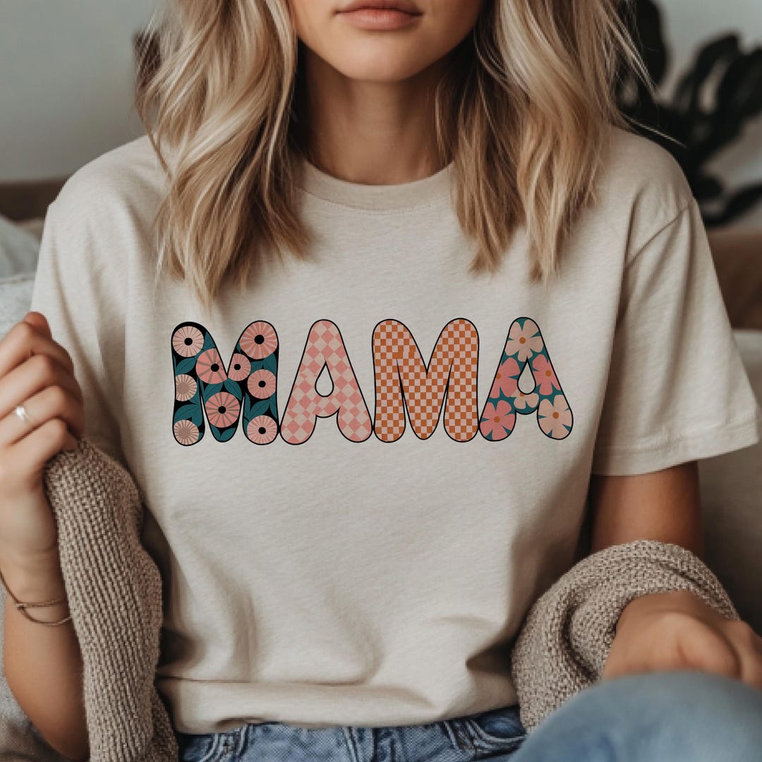 Preppy Mama PNG, Cute Mama Png, Floral Mama Png, Mothers Day Png, Mama ...