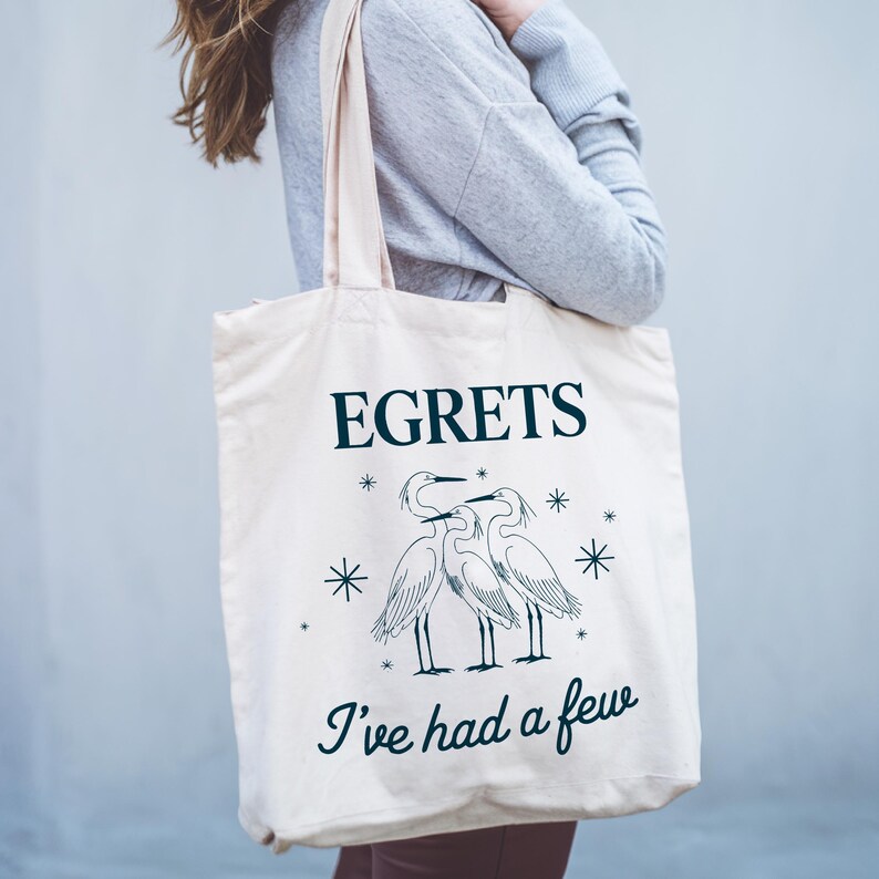 Birdwatching SVG PNG, Egret Tote Bag Design, Birding Gift Idea, Bird ...
