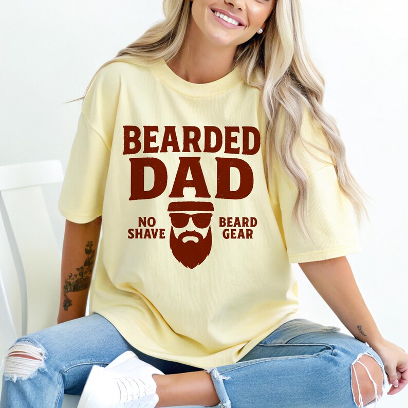 Bearded Dad PNG, No Shave Funny Dad Beard SVG, Father’s Day Beard Shirt ...