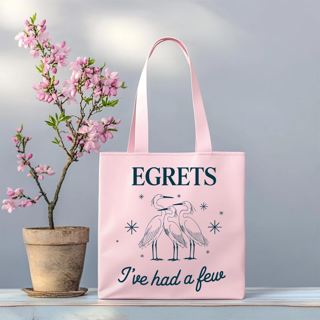 Birdwatching SVG PNG, Egret Tote Bag Design, Birding Gift Idea, Bird ...