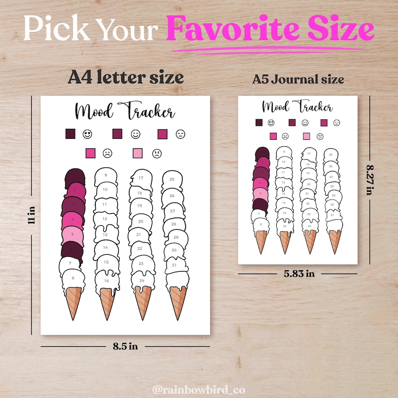 12 Mood Trackers Printable Bundle | Color Your Emotions | Self-care ...