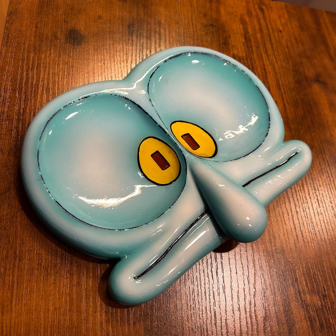 Flat Squidward Key Tray - Etsy