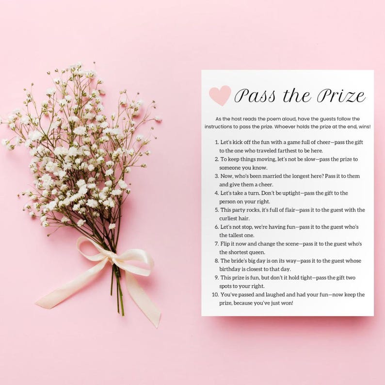 Pass the Prize Game, Printable Pass the Prize Game, Pass the Gift Game ...
