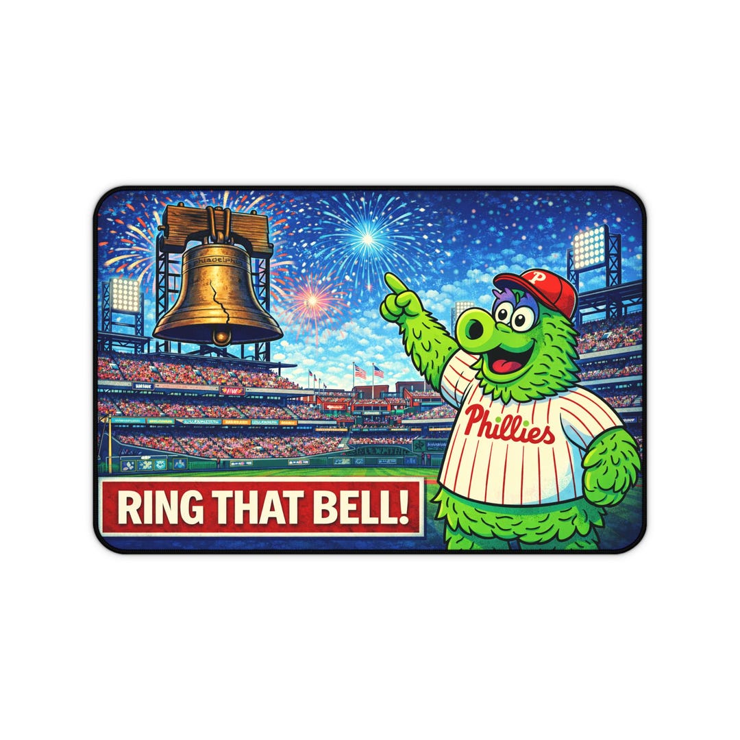 Philadelphia Sports Pattern Desk Mat | Phillies Themed Mouse Pad - Etsy