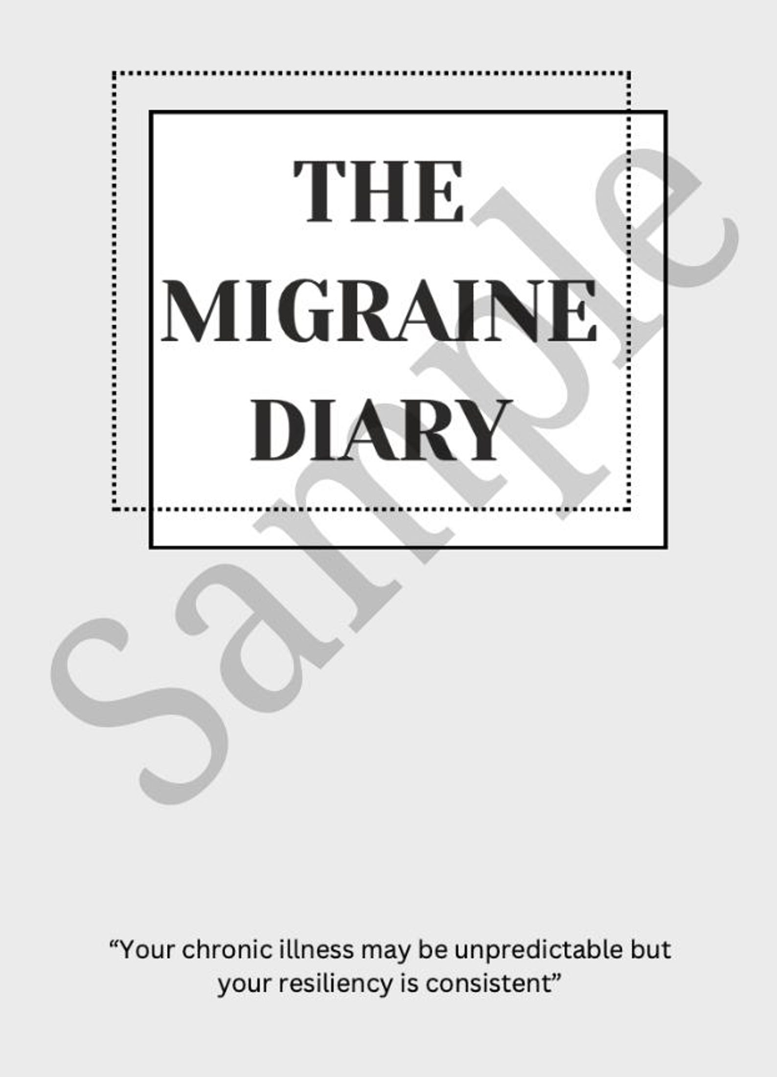 Digital Migraine Journal! Printable & Interactive PDF. Track Daily ...