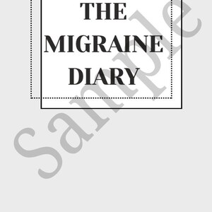 Digital Migraine Journal! Printable & Interactive PDF. Track Daily ...