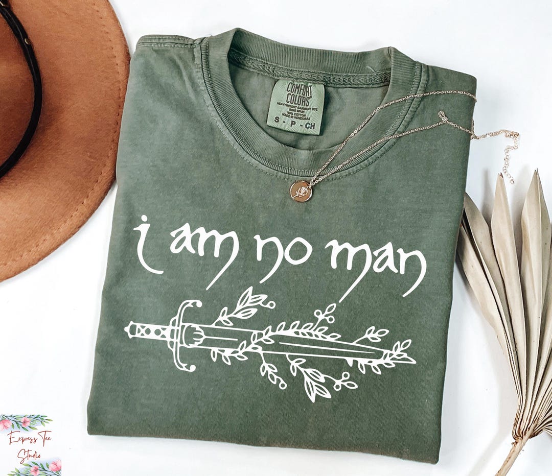 Comfort Colors® I Am No Man T-shirt, Fantasy Merch, Reading Fandom T ...