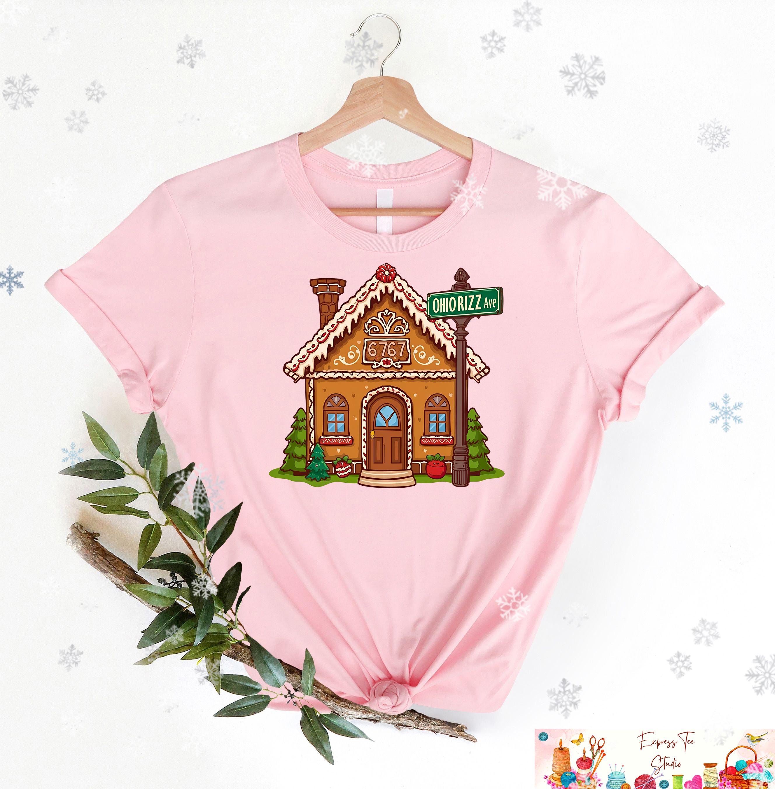 Gingerbread House Christmas Sweatshirt, Cute Holiday Cookie House Shirt ...