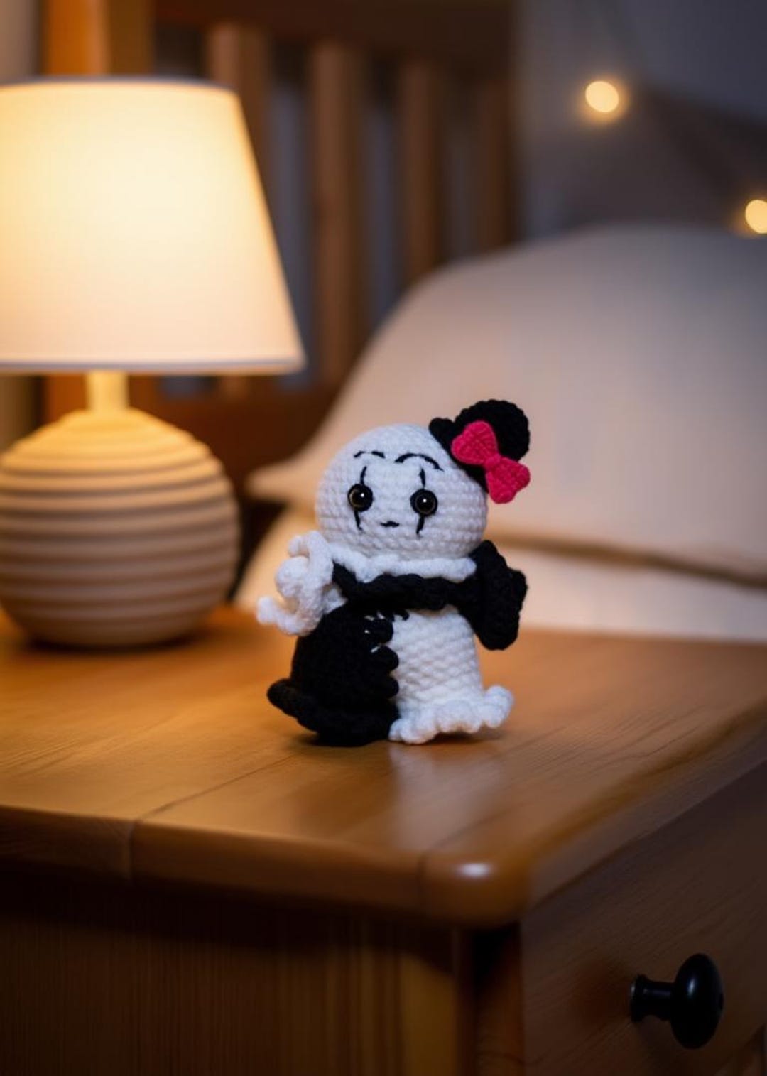 Clown Crochet Terrifier Doll: Handmade Amigurumi Stuffed Toy for ...