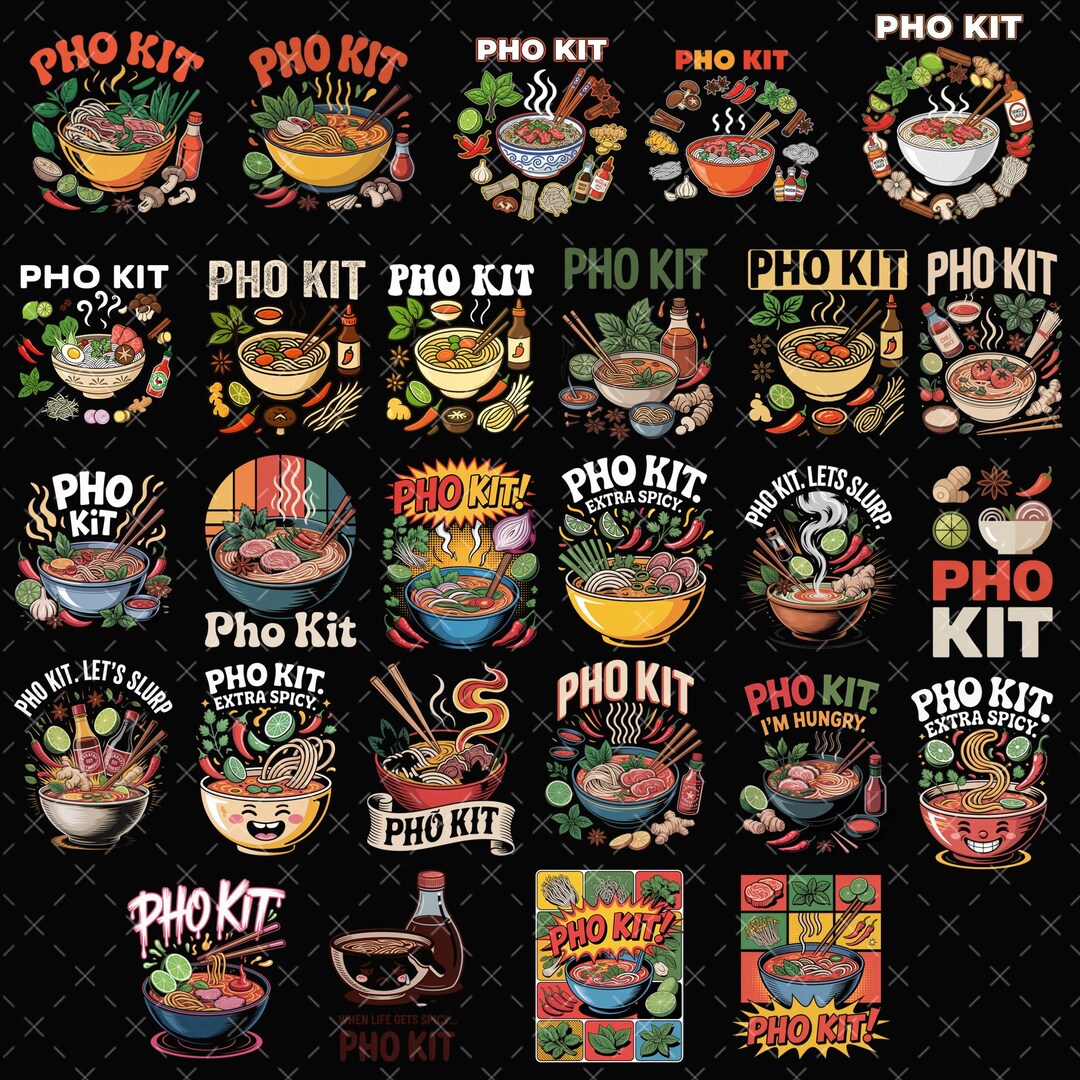25 + Pho Kit Png, Funny Vietnamese Pho Noodles Bowl Png, Asian Foodie ...