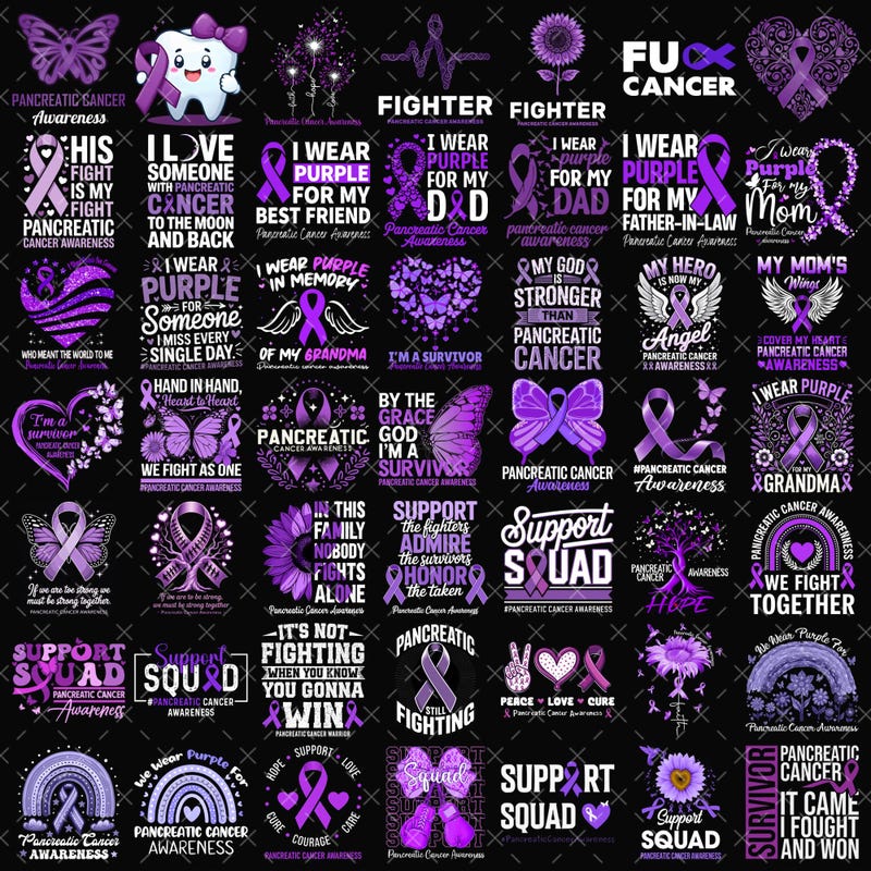 Purple Ribbon Png - Etsy
