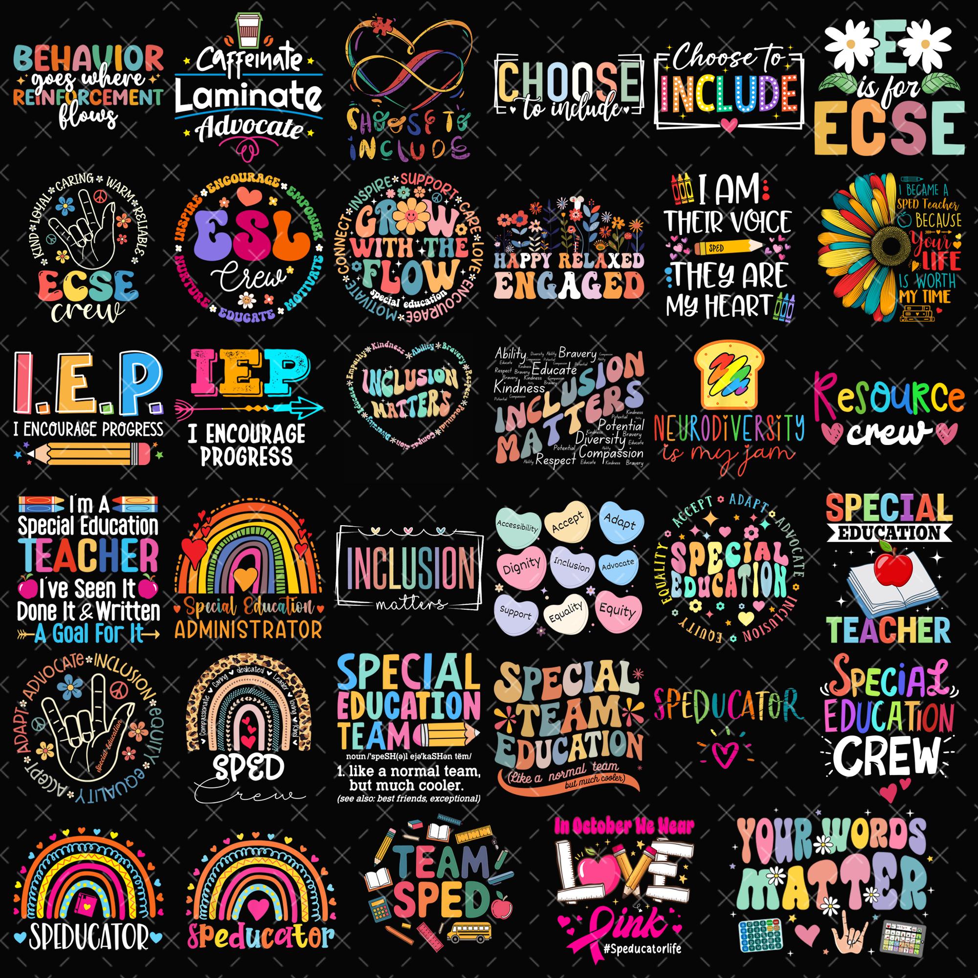 Special Education Png, Sped Teacher Png Bundle, Sped Shirt Png, Sped ...