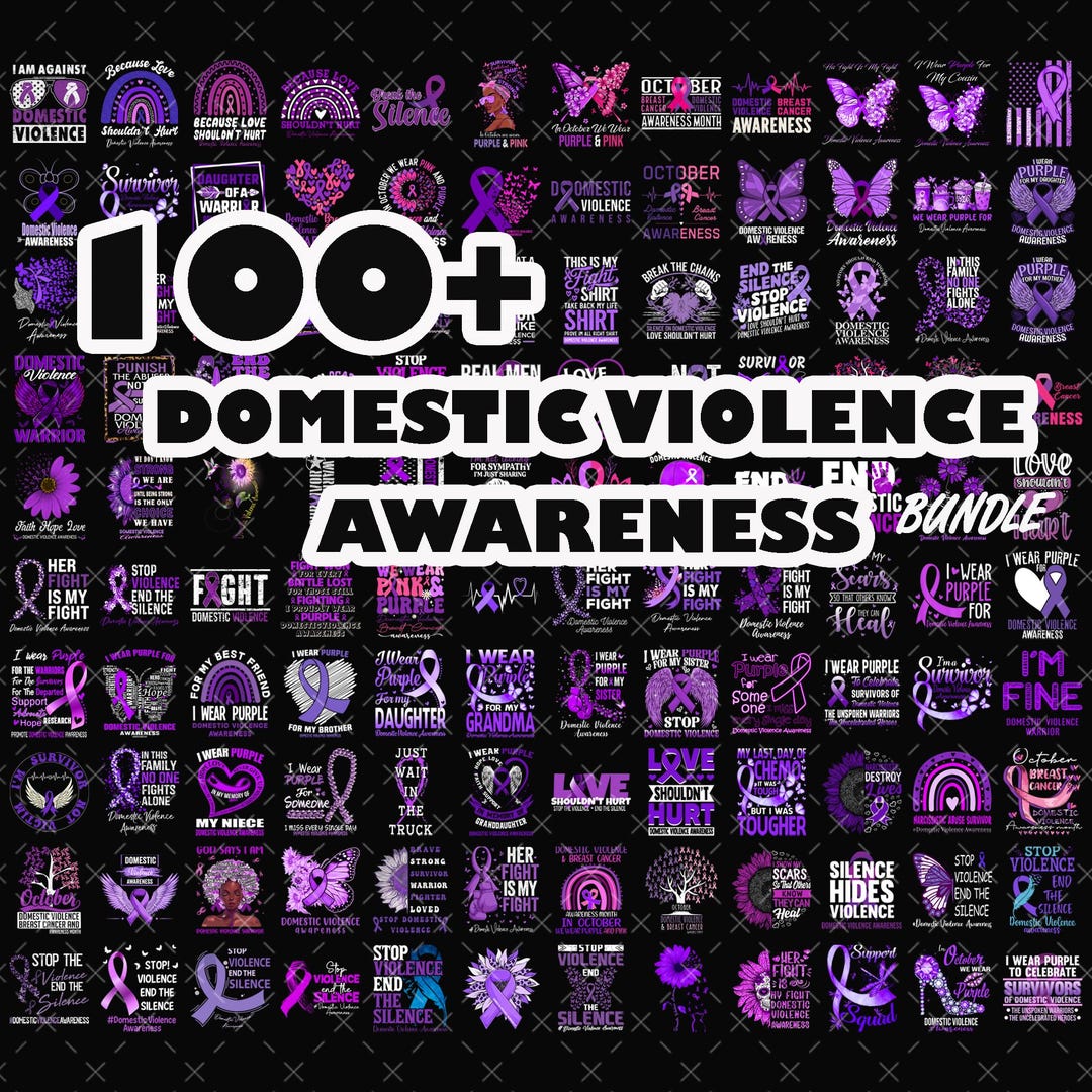 100+ Designs Domestic Violence Awareness Png Bundle, Purple Ribbon Png ...