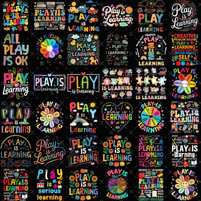 Play is Learning Svg - Etsy