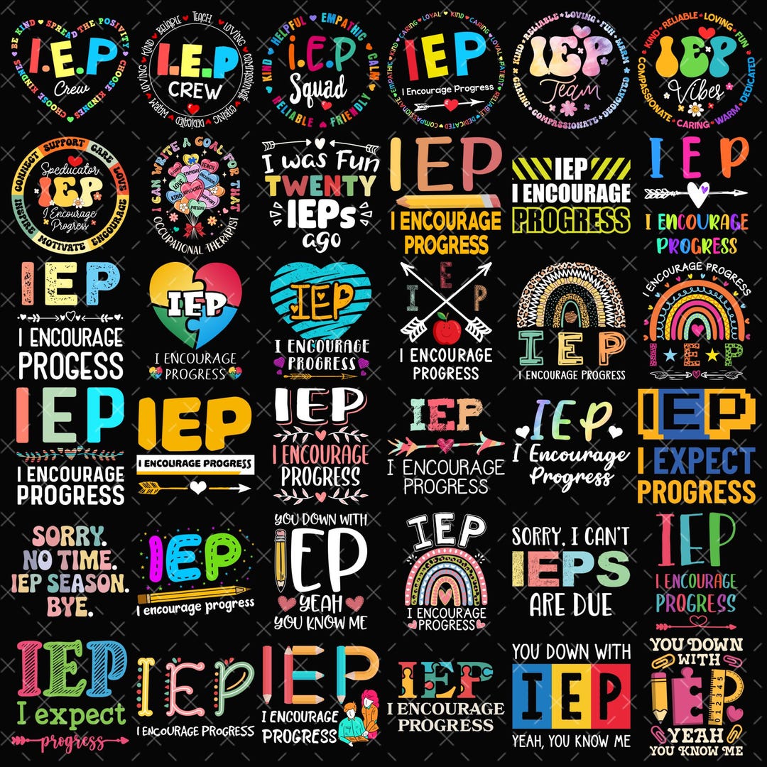 IEP Png Bundle, Special Education PNG, I Encourage Progress , Inclusion ...