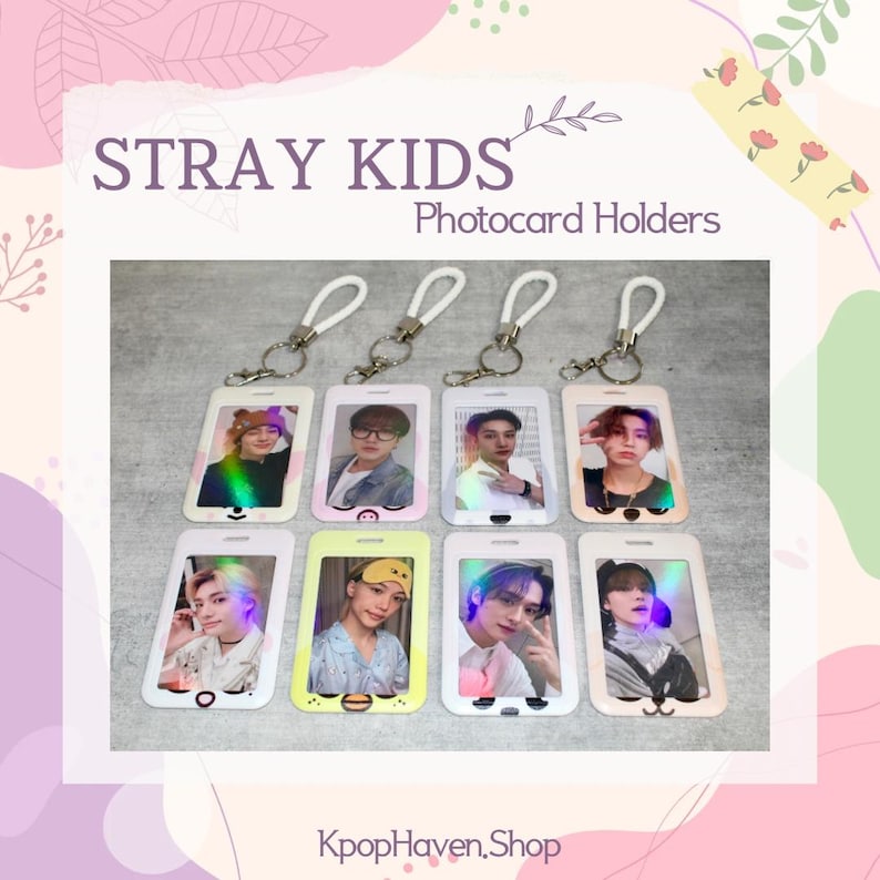 Stray Kids SKZOO Photocard Holders, FREE PC Included, Wolfhcan, Bbokari ...