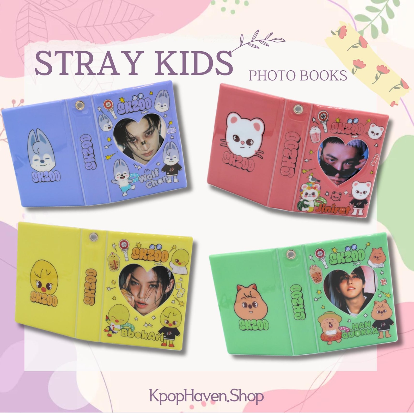 Stray Kids SKZOO PC Photobook, Wolfchan, Bbokari, Jiniret, Dwaekki ...