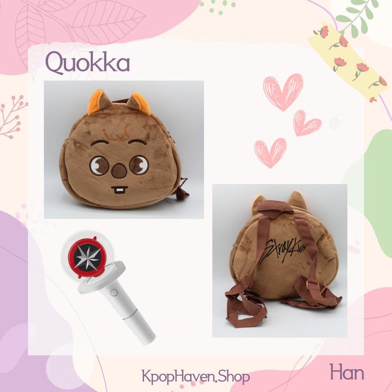 Stray Kids SKZOO Backpacks, Wolfchan, Bbokari, Jiniret, Dwaekki, Leebit ...