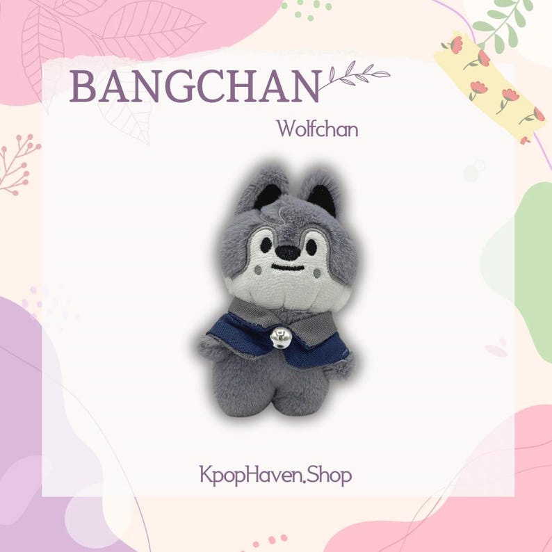 Stray Kids SKZOO Magic School Plush Keychain, Wolfchan, Bbokari ...