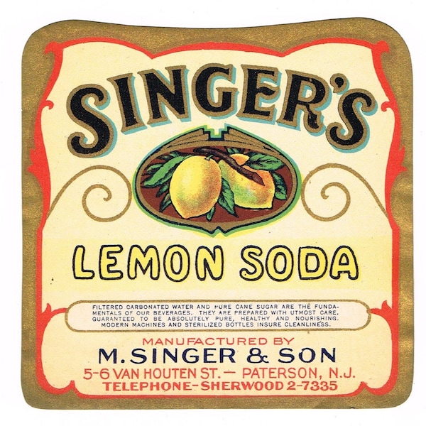 Vintage Soda Labels - Etsy