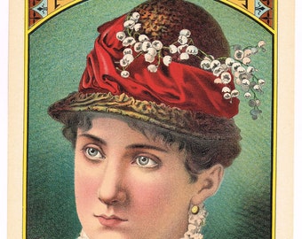 Original Antique Tobacco Crate Label 1880s Stone Lithograph - Etsy