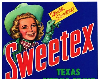 Texas Crate Label - Etsy