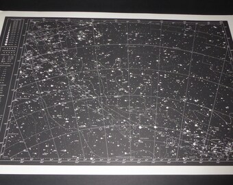 Vintage Star Chart | Etsy