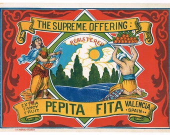 Spanish Citrus Label - Etsy