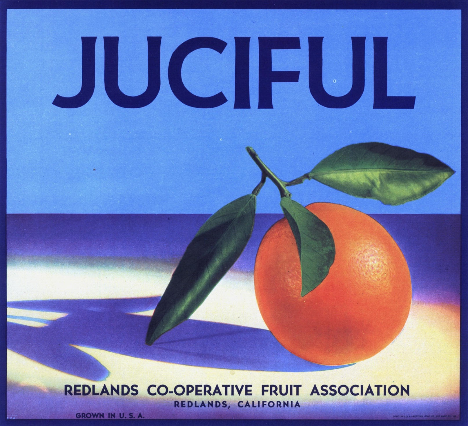 Original Vintage Orange Citrus Crate Label 1930s Juciful Redlands ...