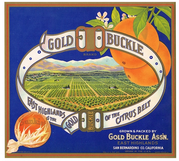 Prints Art & Collectibles Lithographs Original Vintage Crate Label ...