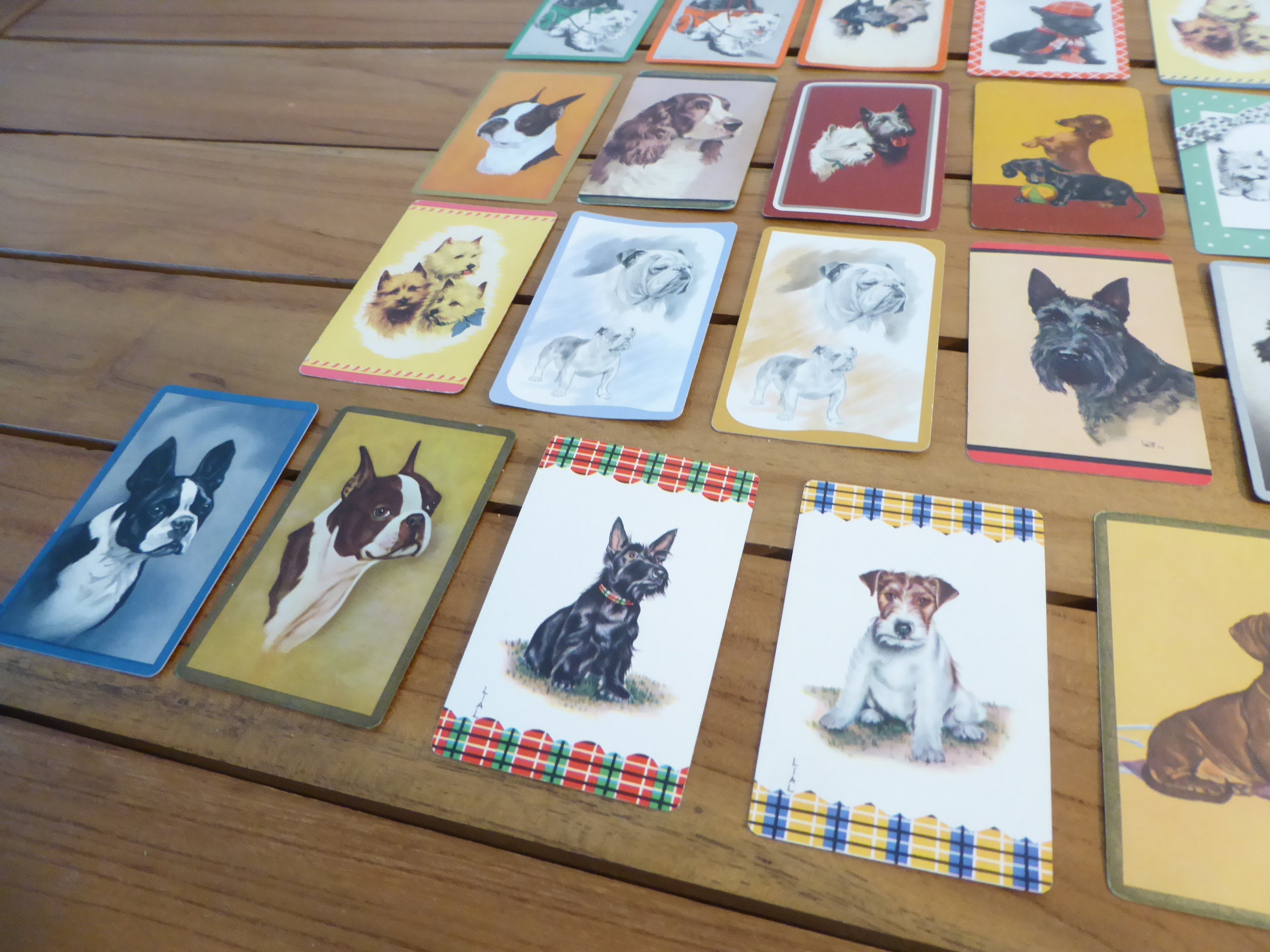 38 Lot Original Vintage Dog Themed Swap Playing Cards All Different ...