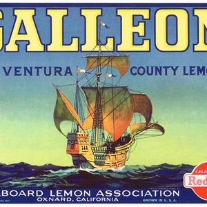 20 Different Original Vintage Lemon Crate Labels 1930s-1940s California ...