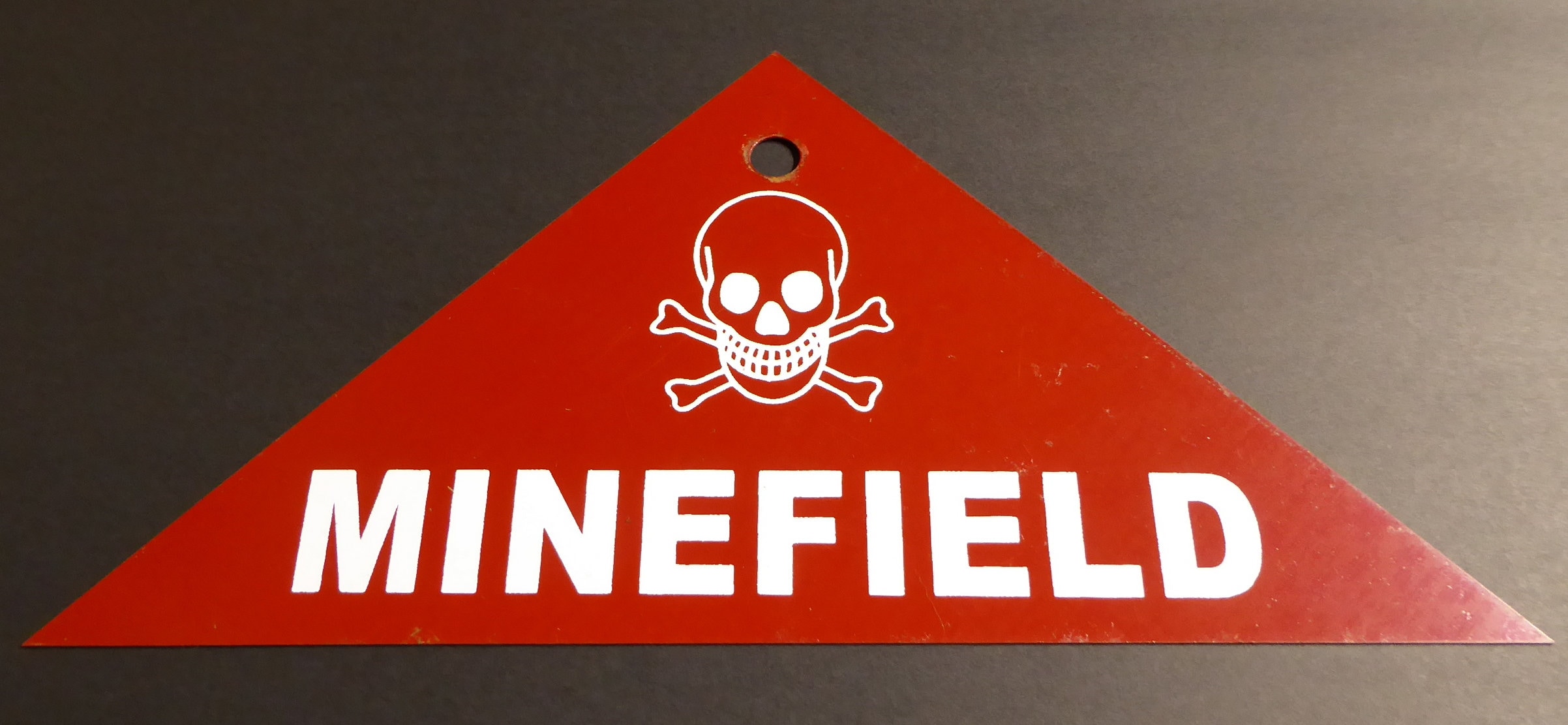 Original Steel Surplus Army Minefield Mine Warning Marker Sign - Etsy