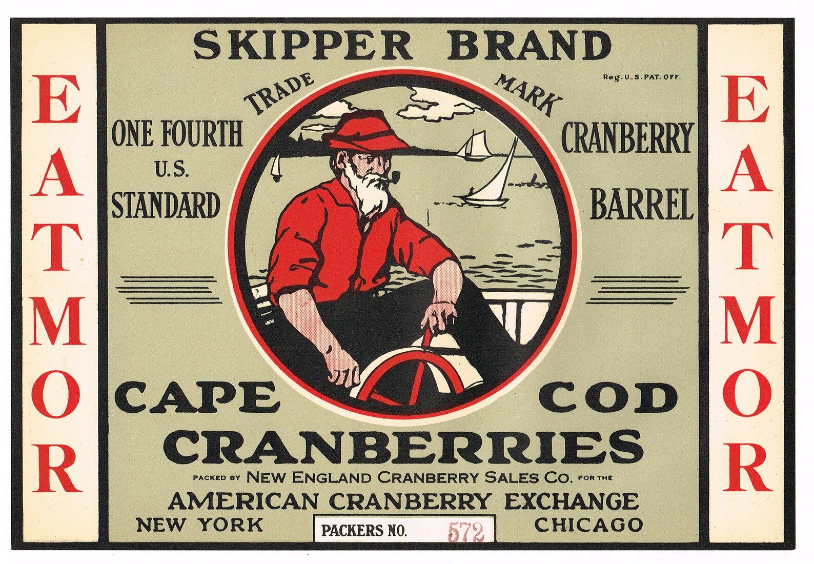 Original Cranberry Advertising Label 1930's Vintage - Etsy