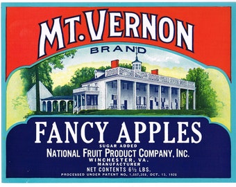 Apple Crate Label | Etsy