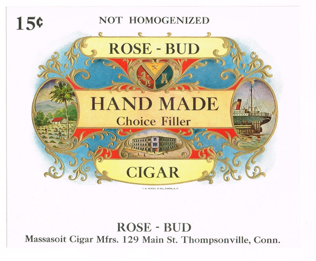 Original Vintage Cigar Box Label C1920s Embossed Scarce - Etsy New Zealand