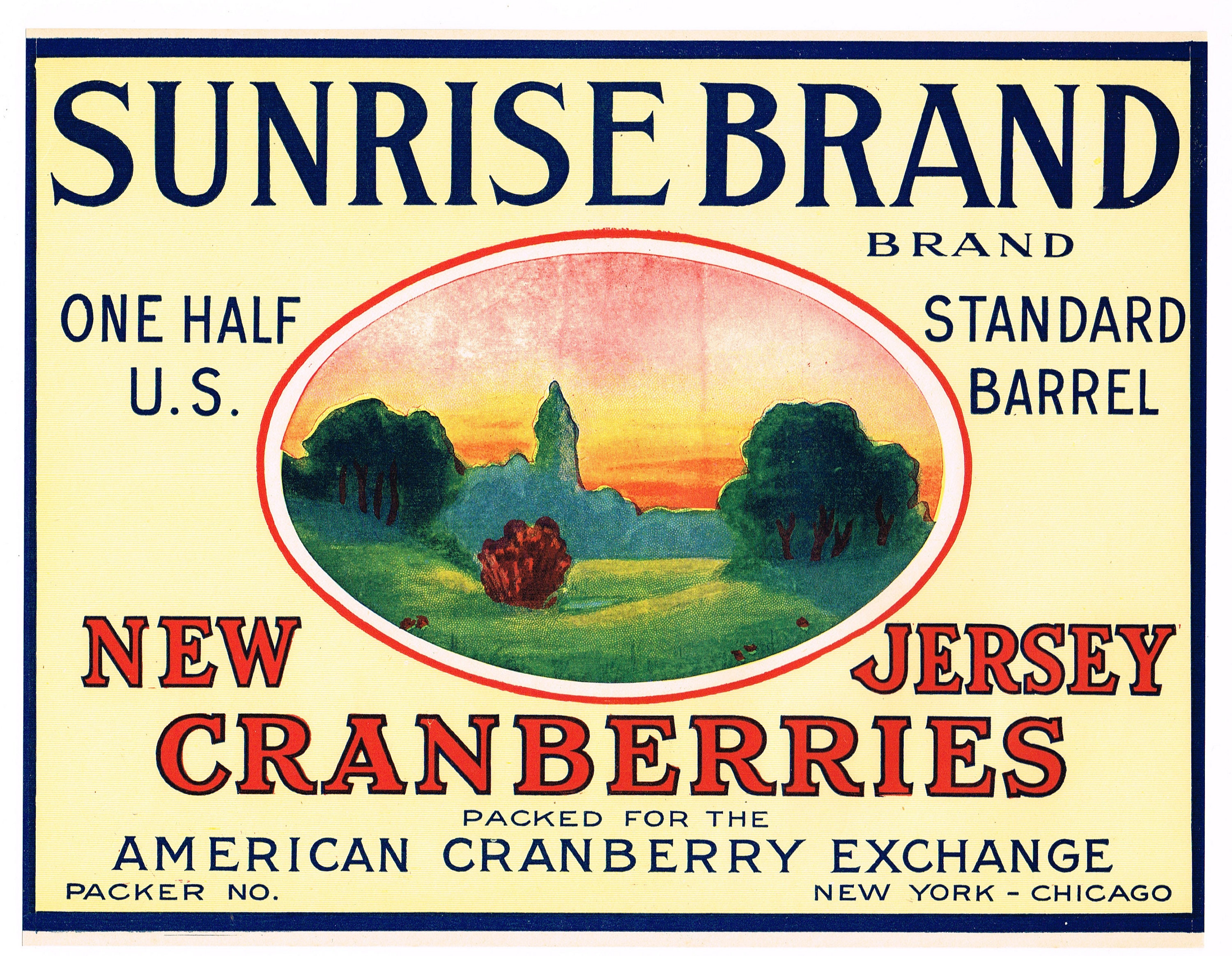 Original Cranberry Advertising Label 1930's Vintage - Etsy UK