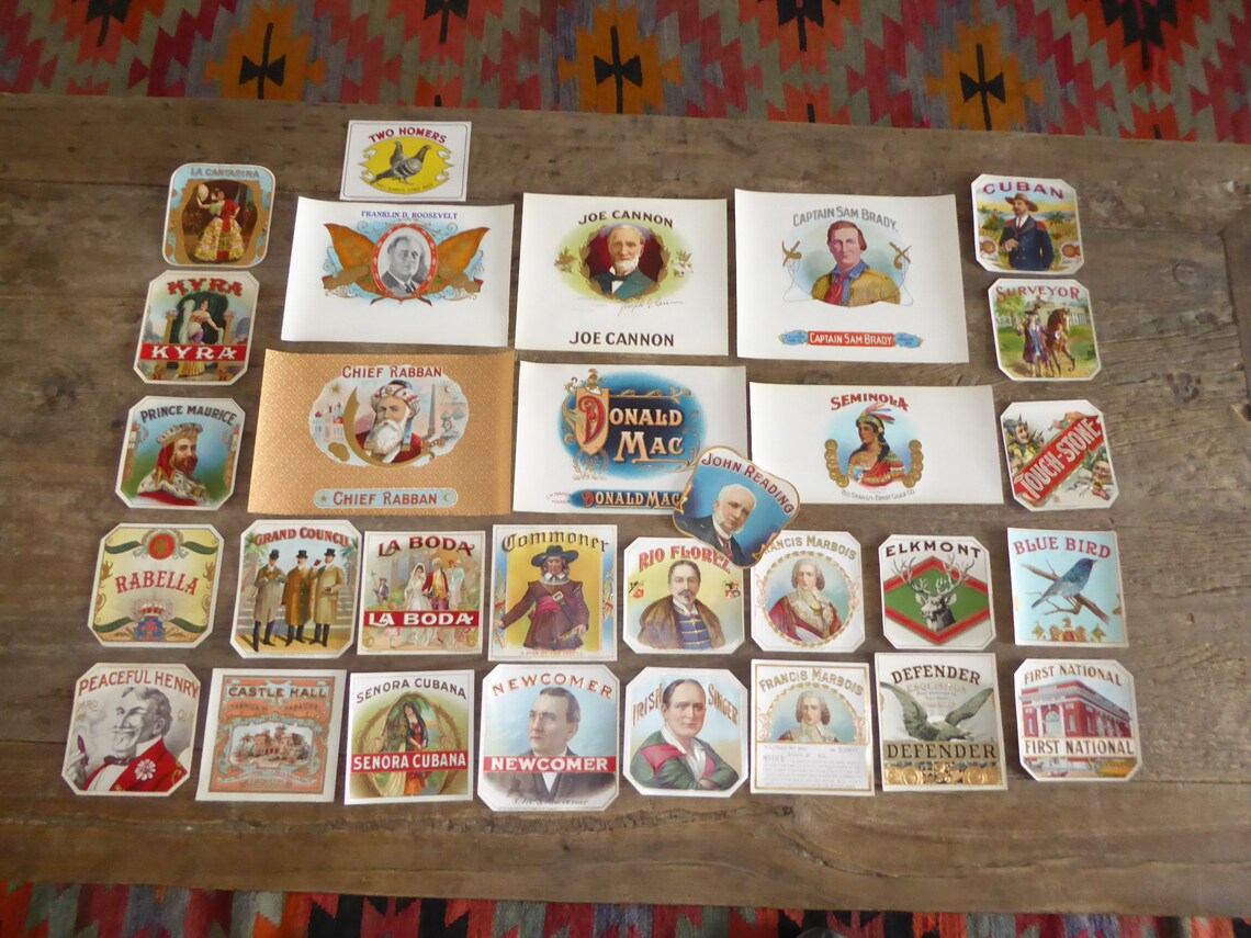 Wholesale Lot 70 Original Vintage Cigar Box Labels Starter - Etsy
