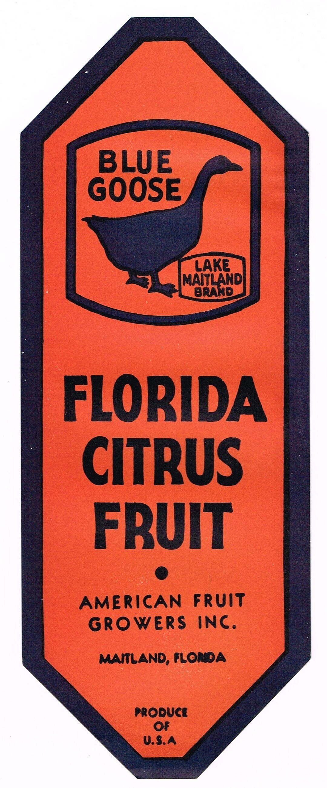 Original Vintage Florida Citrus Crate Strip Label C1930s Scarce ...
