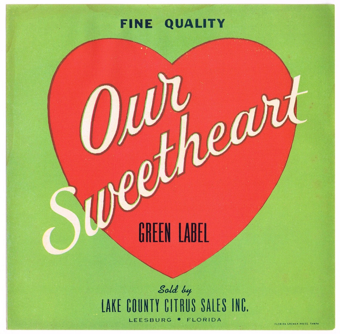 Original Vintage Florida Orange Citrus Crate Label C1930s Our - Etsy