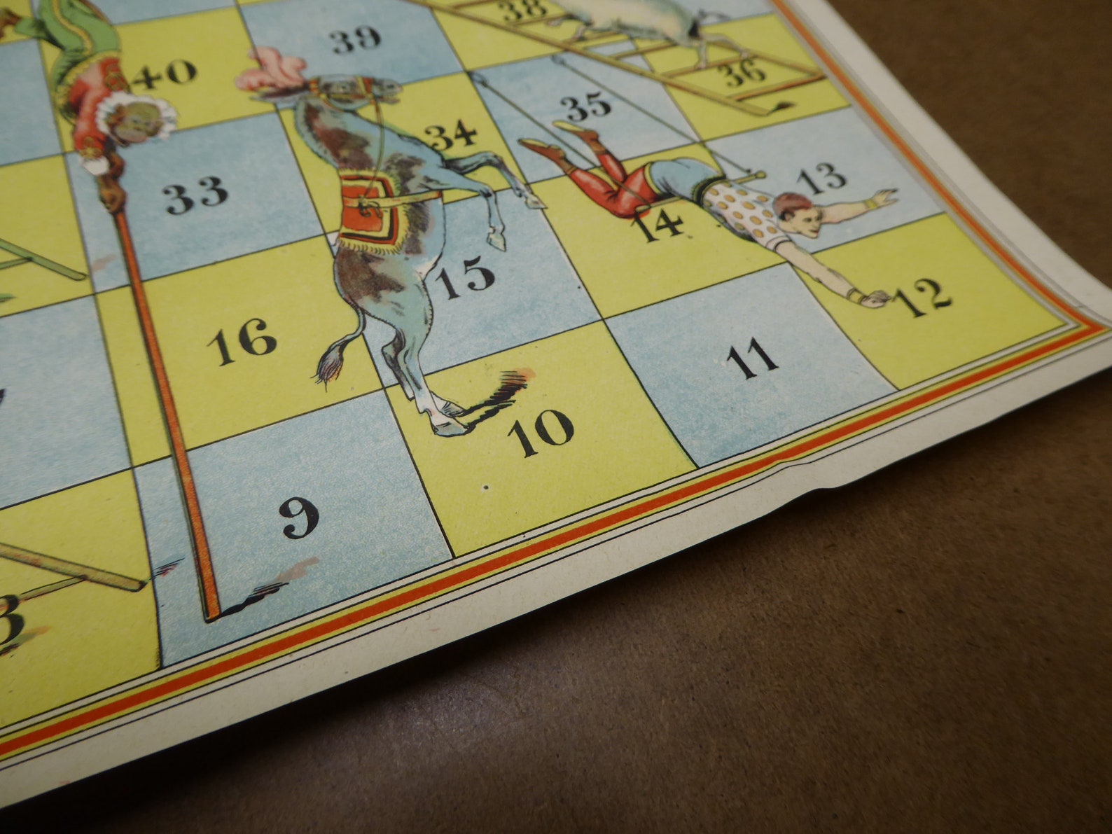 Original Vintage Board Game Box Print C1910-1915 Paris France Circus ...